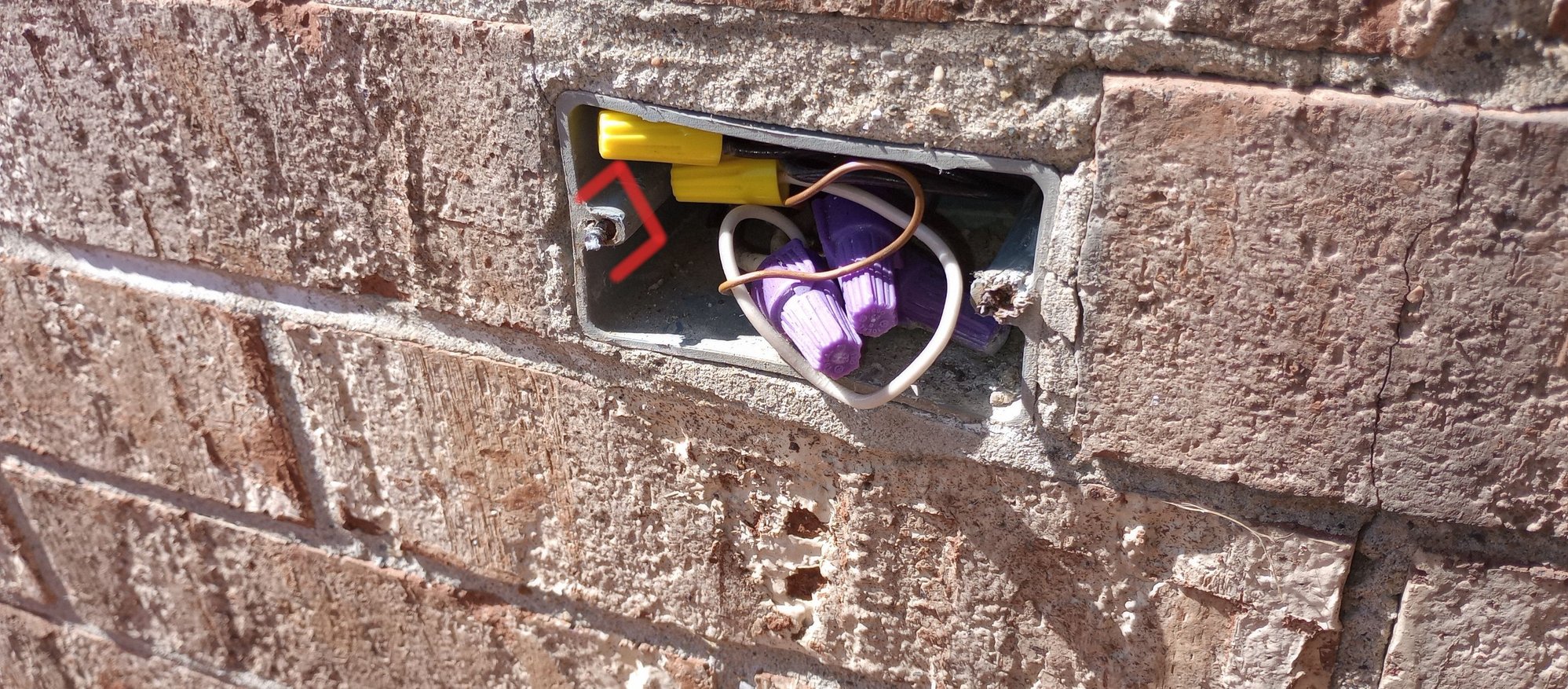 Exterior Receptacle with long broken screw heads - DoItYourself.com ...