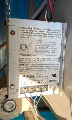 Masterstat wiring to wall switch - DoItYourself.com Community Forums
