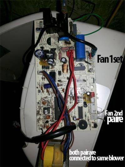 Air conditioner Indoor Blower Fan Motor Wiring on Universal PCB ...