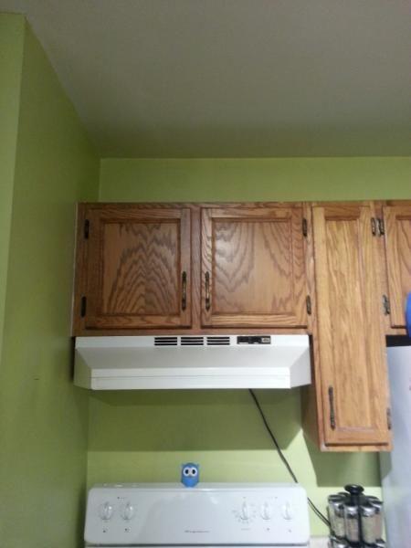 How to hide range hood vent duct? - DoItYourself.com Community Forums
