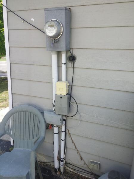 what to do with siding around electrical meter - DoItYourself.com ...