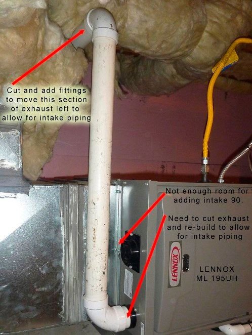 Add Combustion Air Intake to Gas Furnace - DoItYourself.com Community ...