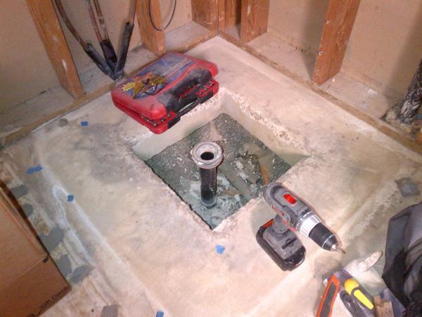 shower drain concrete slab issue - DoItYourself.com Community Forums