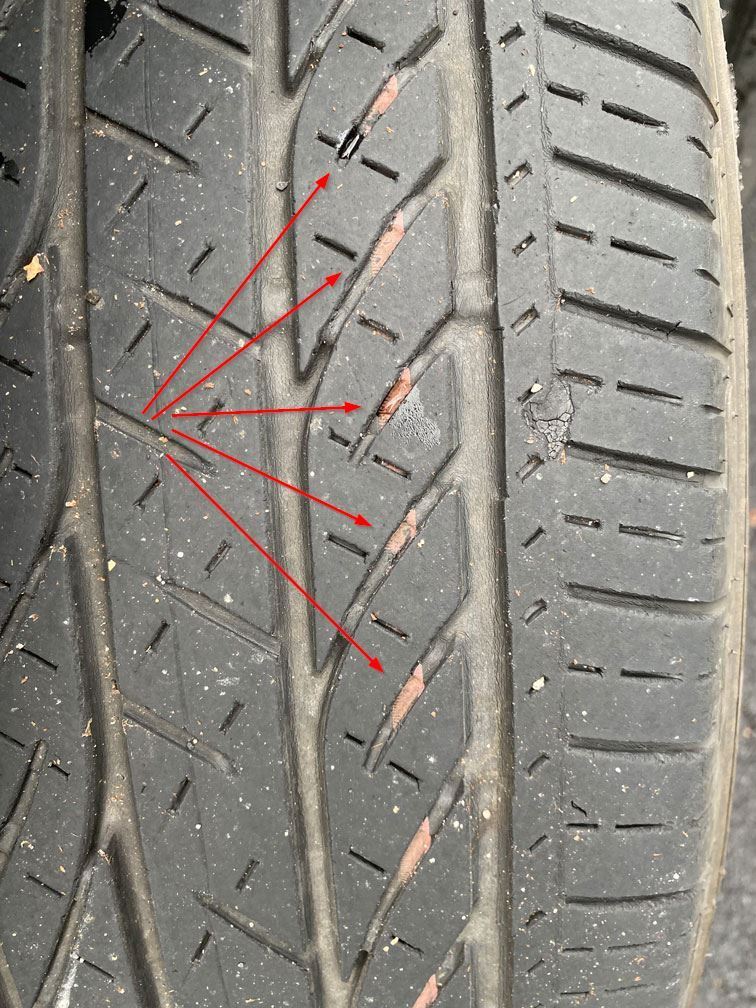 Are these tire wear indicators? - DoItYourself.com Community Forums