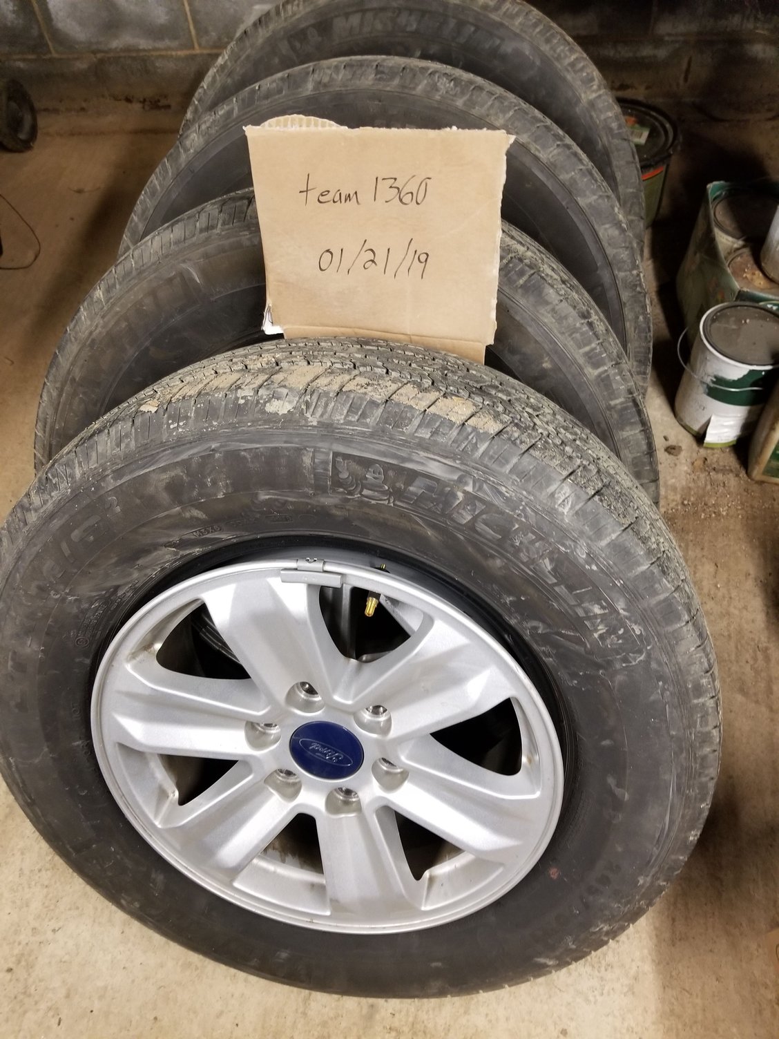 (X4) 2017 F150 factory 17" aluminum wheels & Michelin tires - Ford F150 ...