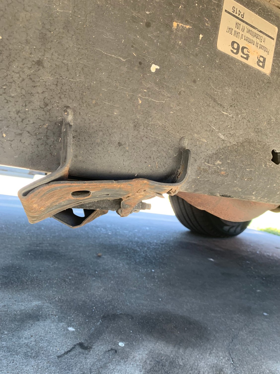 cross member damage. should i be worried? truck drives fine - Ford F150 ...