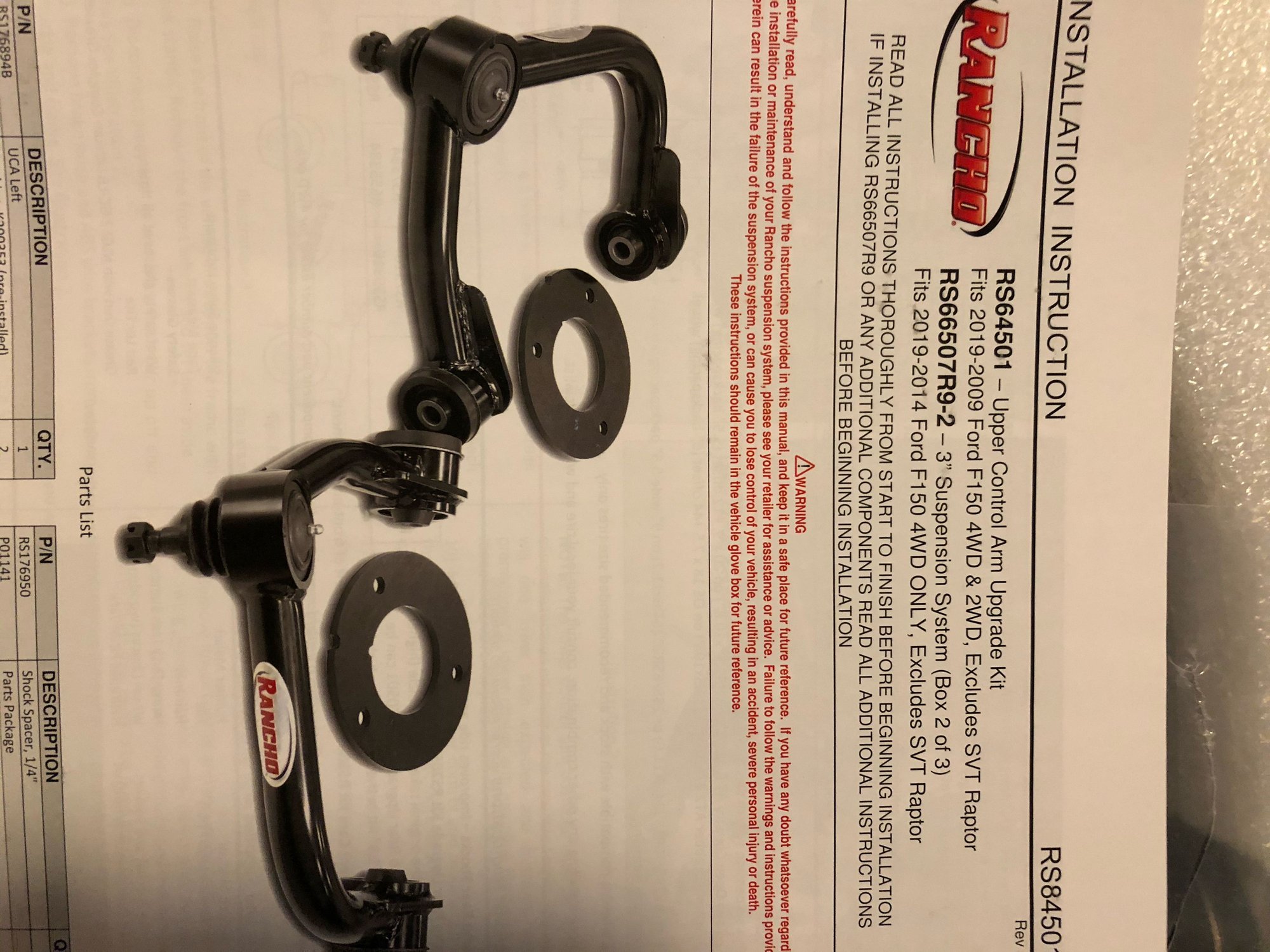 Upper Control Arms with Fox 2.0 Coilovers - Ford F150 Forum - Community ...