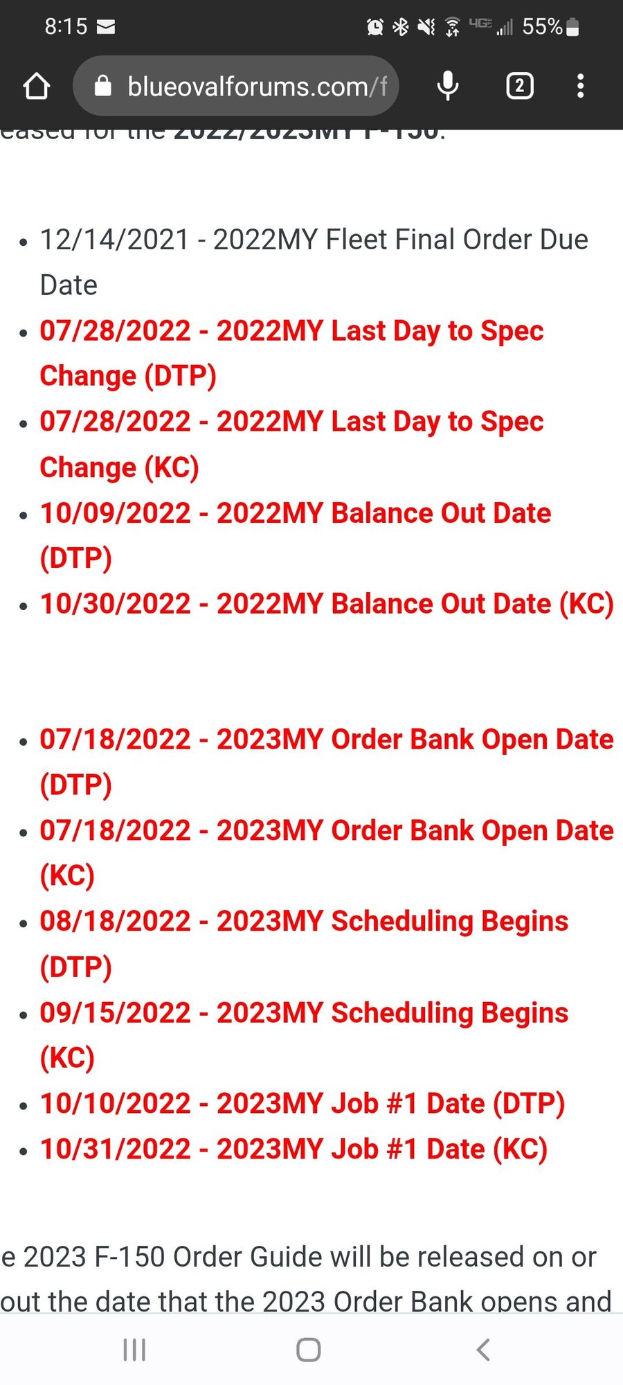 2023 build dates - Ford F150 Forum - Community of Ford Truck Fans