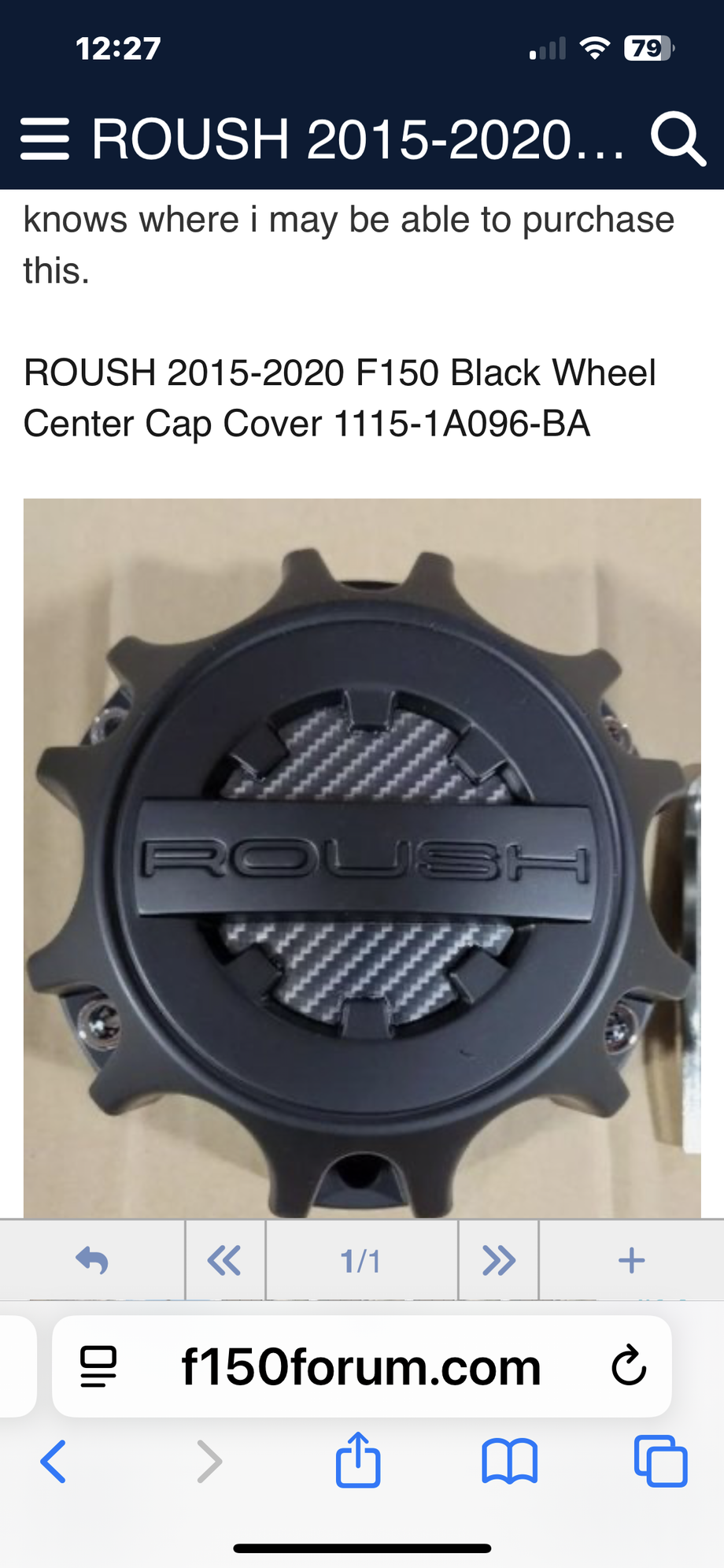 2016 F150 Roush wheel center cap - Ford F150 Forum - Community of Ford ...
