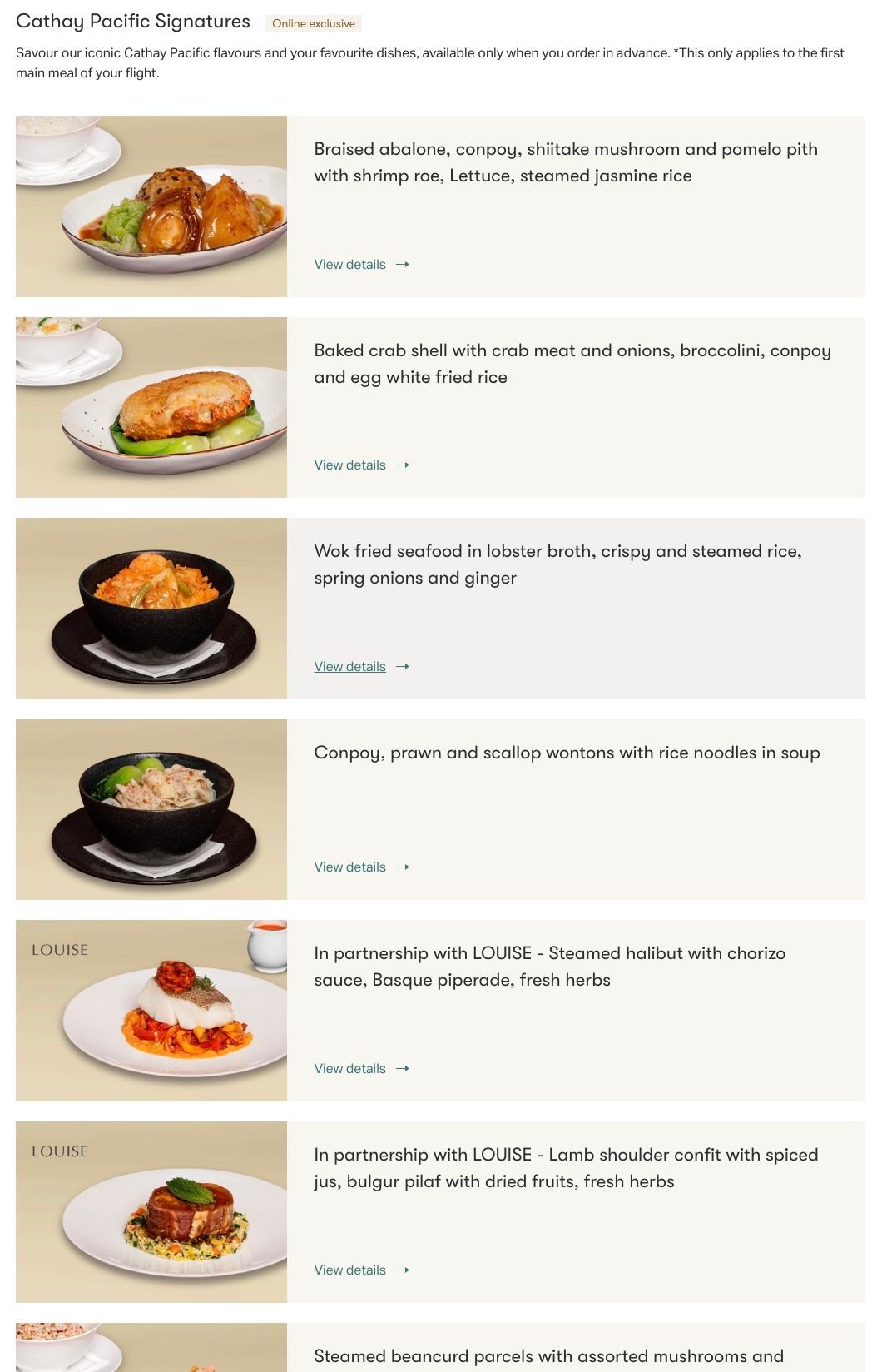 CX F Menu 2025 - FlyerTalk Forums