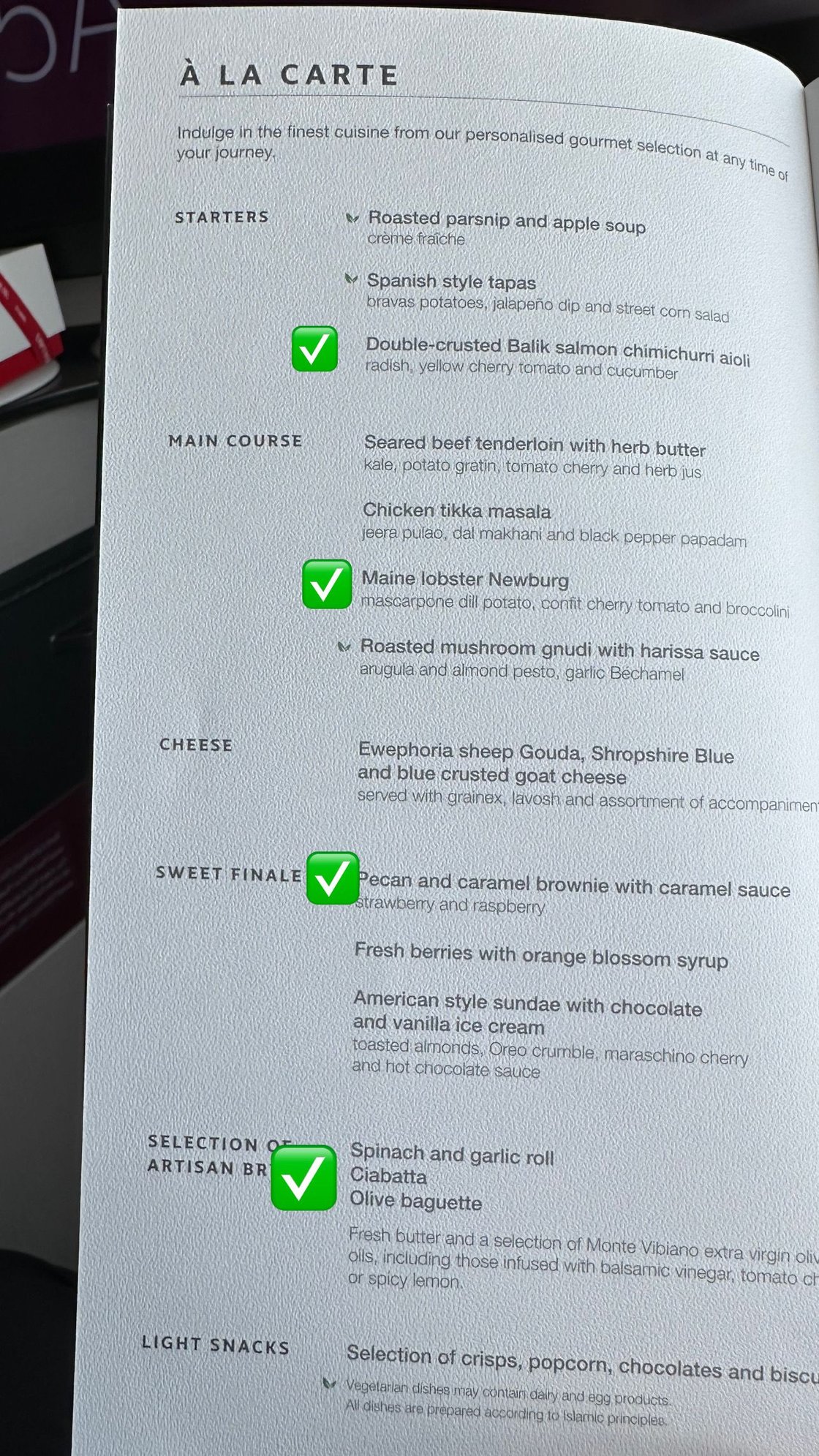 QR J Menus 2024 - and Caviar discussion - Page 40 - FlyerTalk Forums