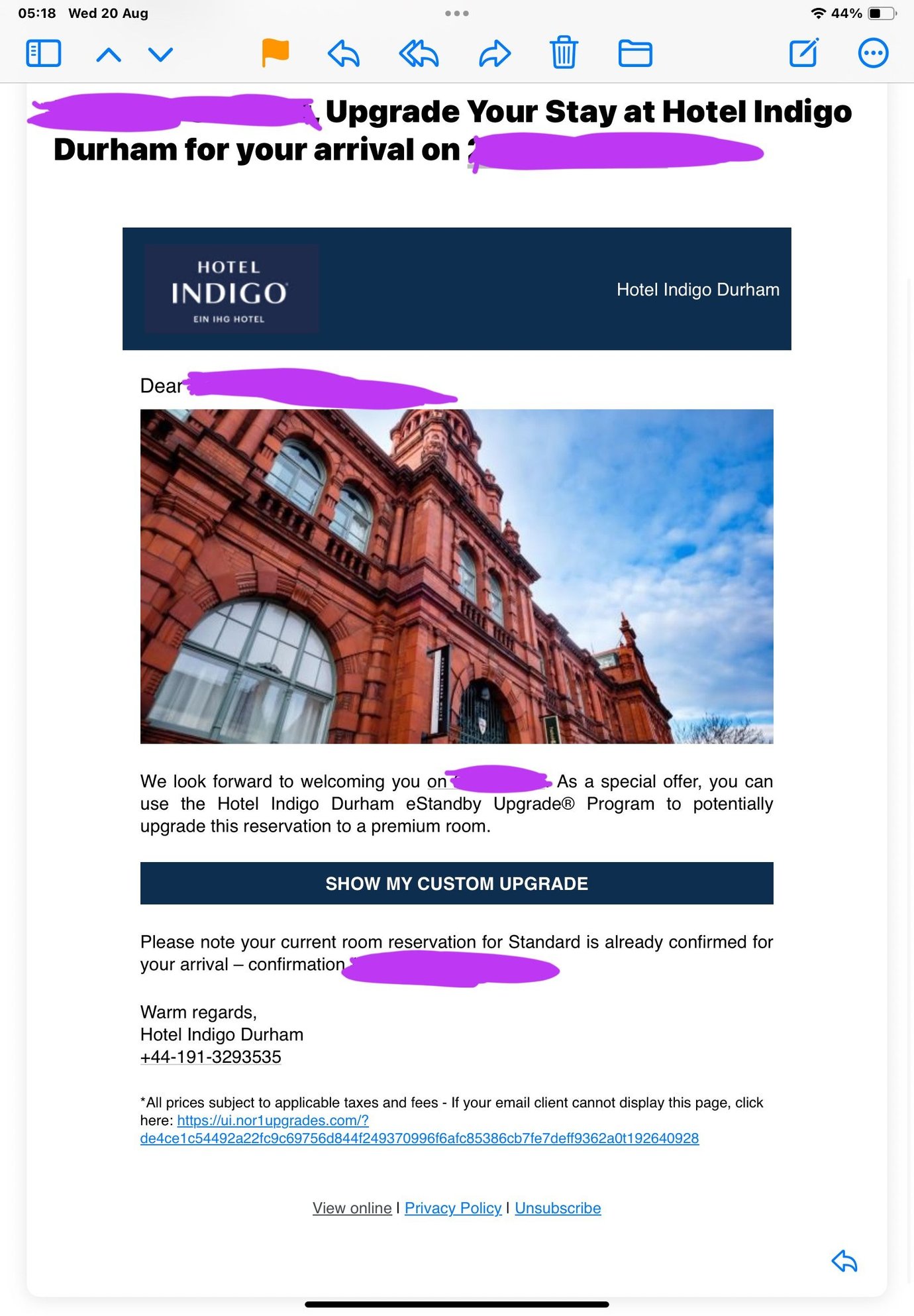 Indigo Durham, United Kingdom [Master Thread] - FlyerTalk Forums