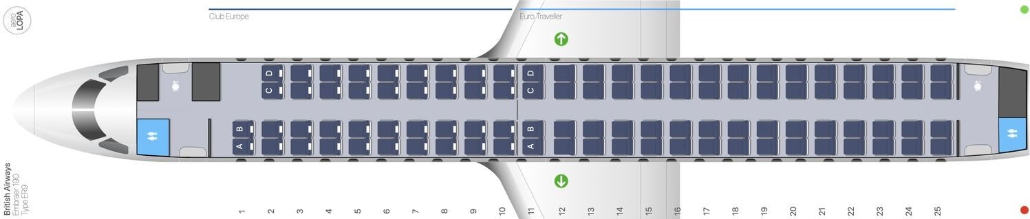 Seating guide: BA Embraer 190 E190 - FlyerTalk Forums