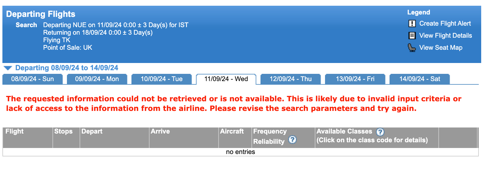 Expertflyer not showing TK flights - Page 2 - FlyerTalk Forums