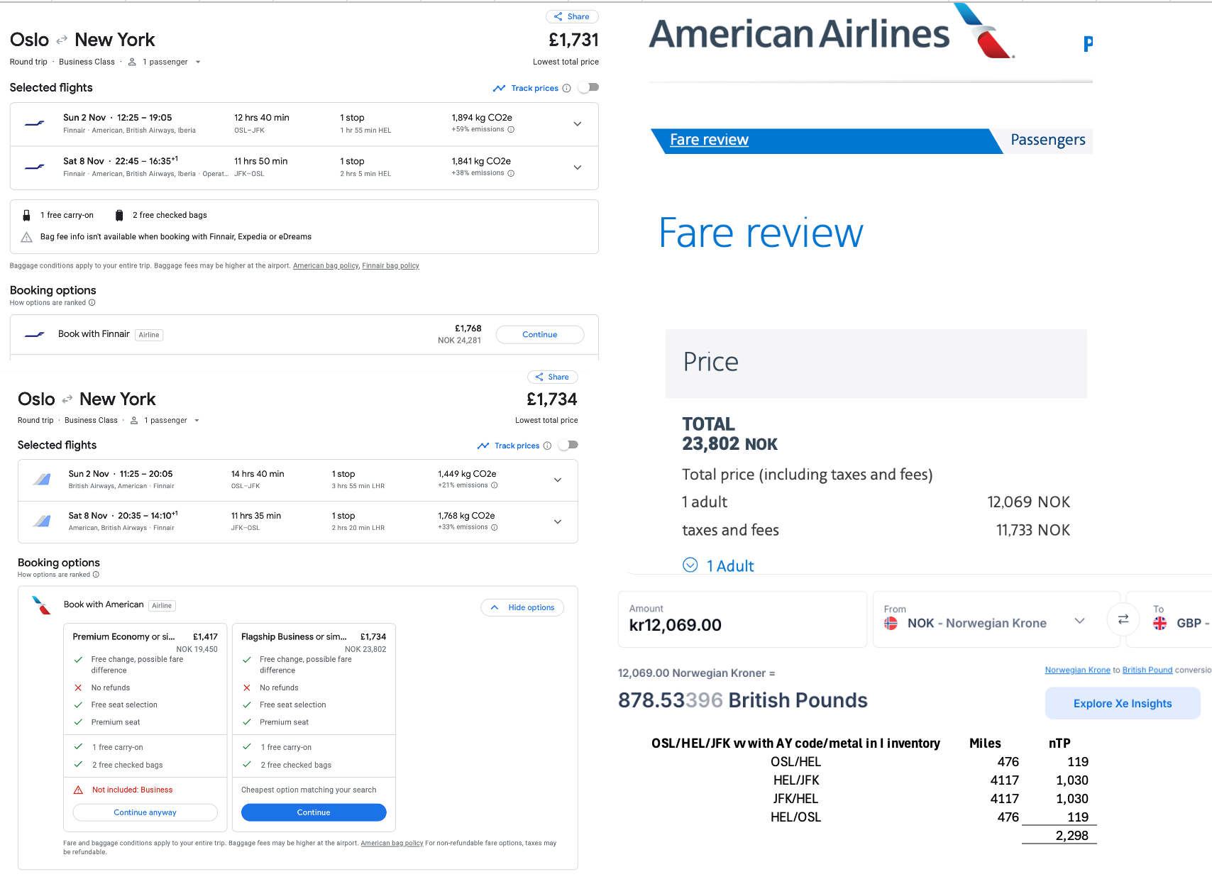 Confirming nTP methodology for assessing flight options - FlyerTalk Forums