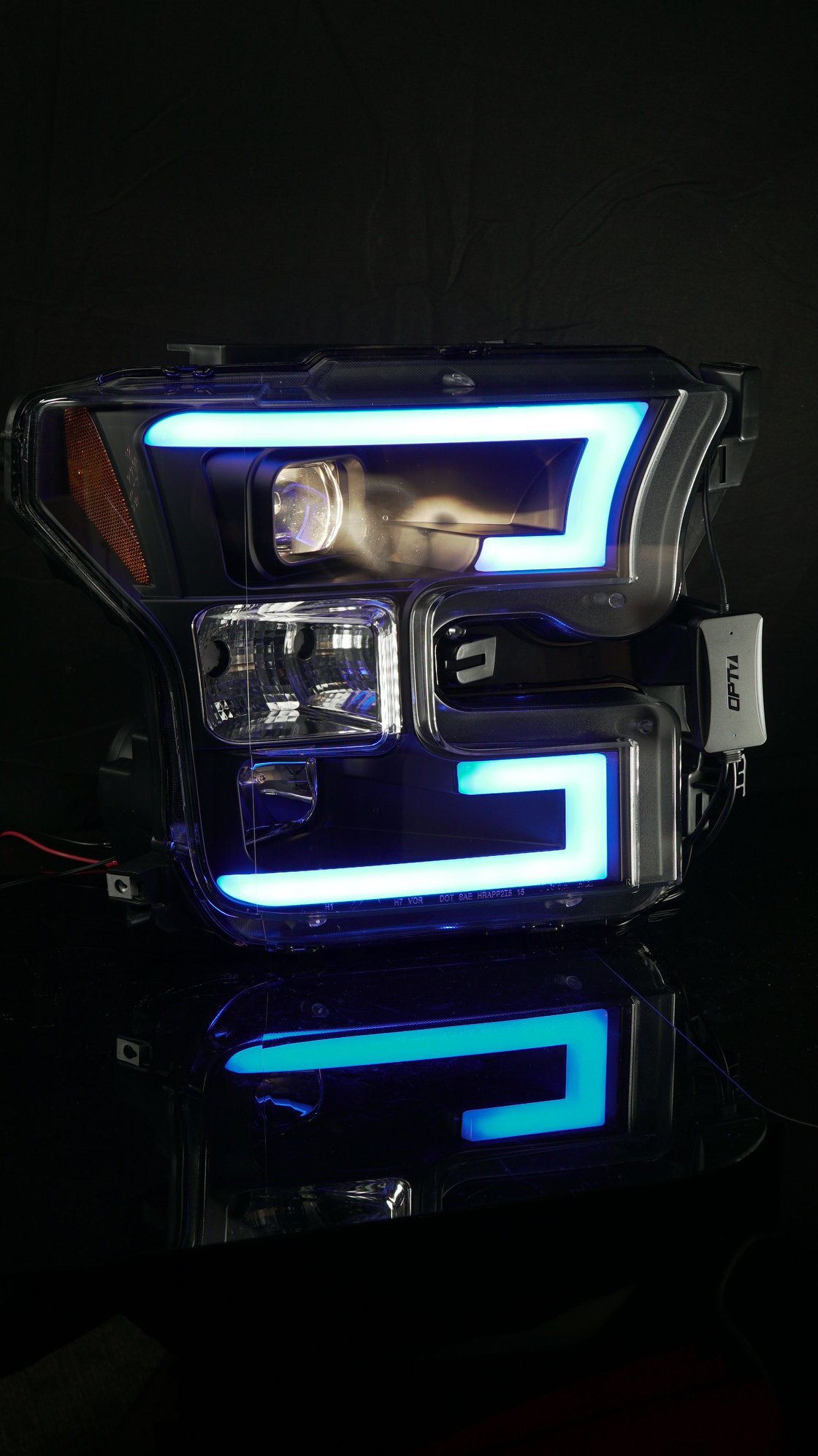 - ALL NEW* 09-17PRE-BUILT RGB-W LED Halo Projector Headlights with ...