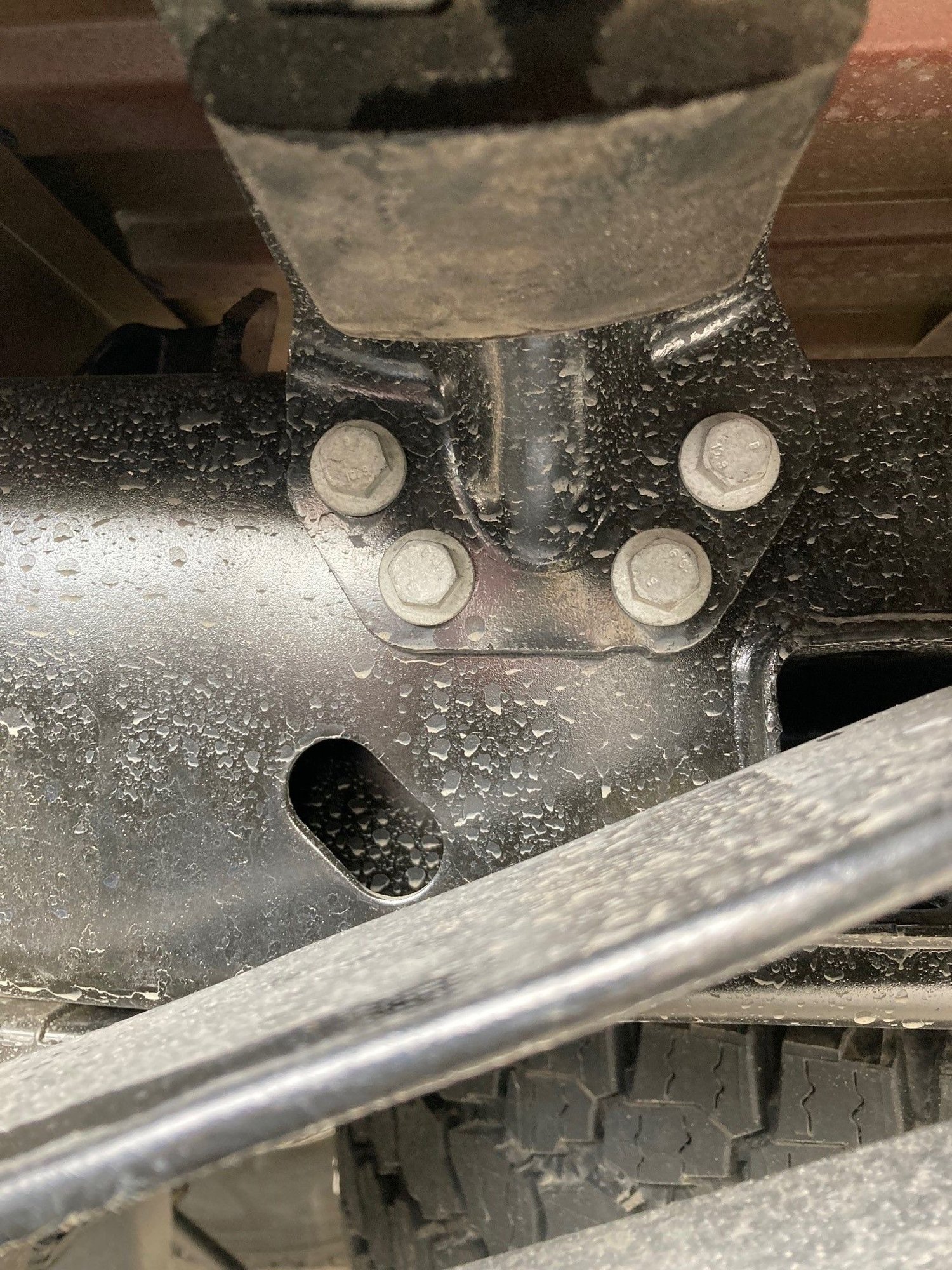 Rear spring bump stop brackets - quick tech question - Ford Truck ...