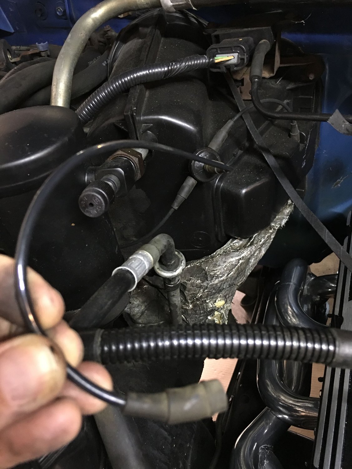 Putting intake back on, vacuum line question please help :) - Ford ...