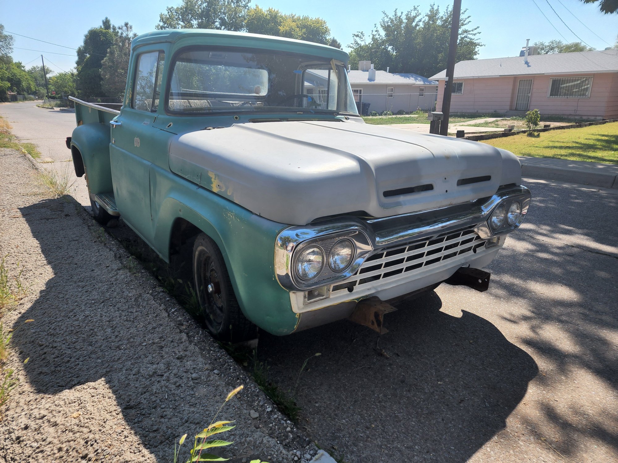 early stages of 60 f100 to crown vic chassis swap - Ford Truck ...