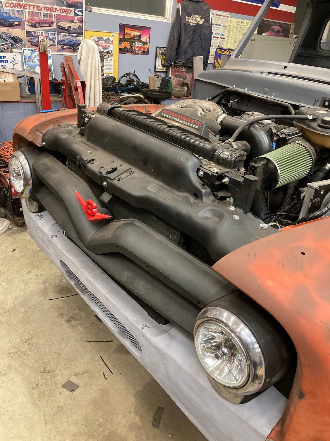55 Ford big job power stroke build It’s running. - Ford Truck ...