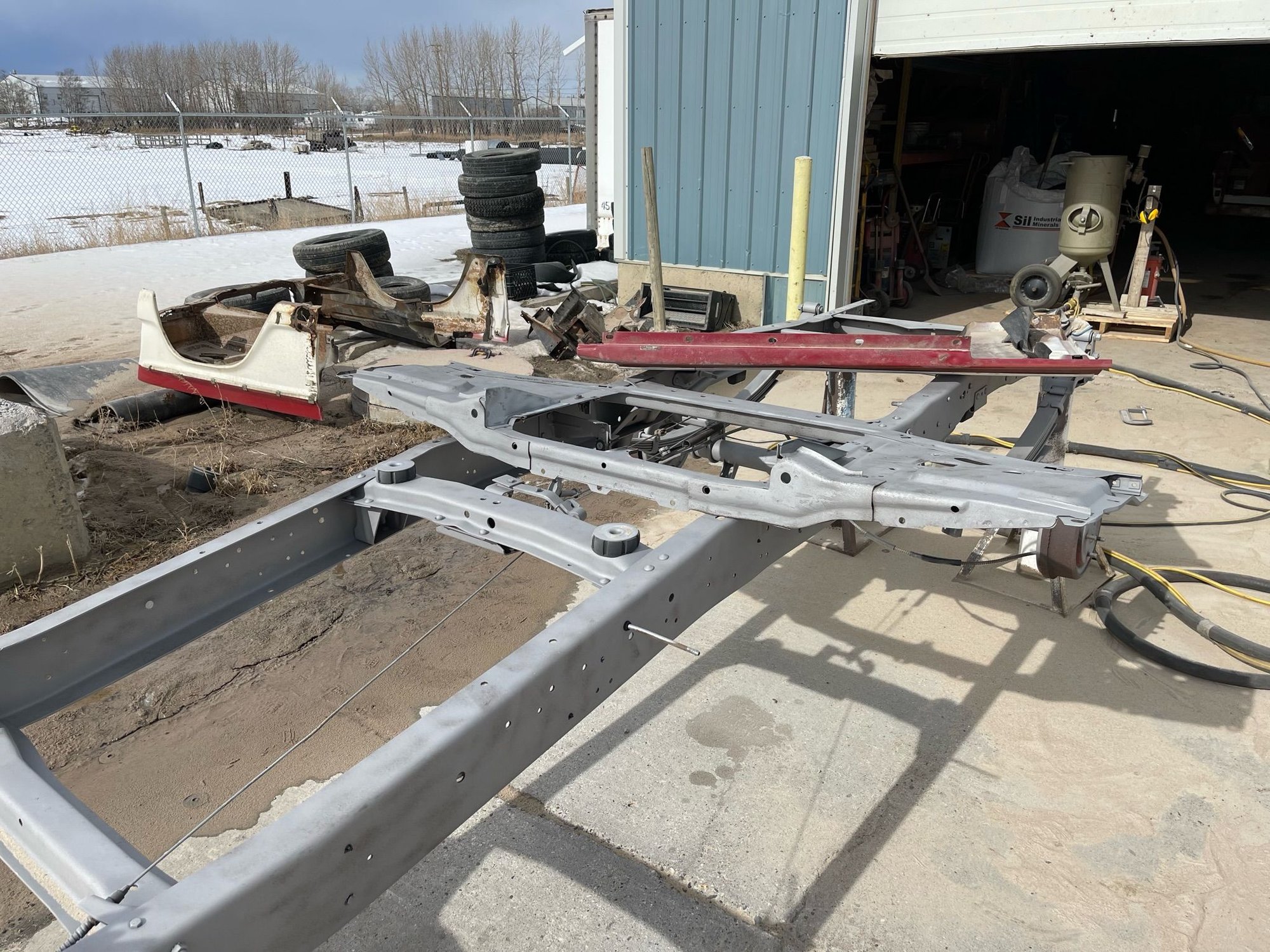 68 Sandblasting frame, done. - Ford Truck Enthusiasts Forums
