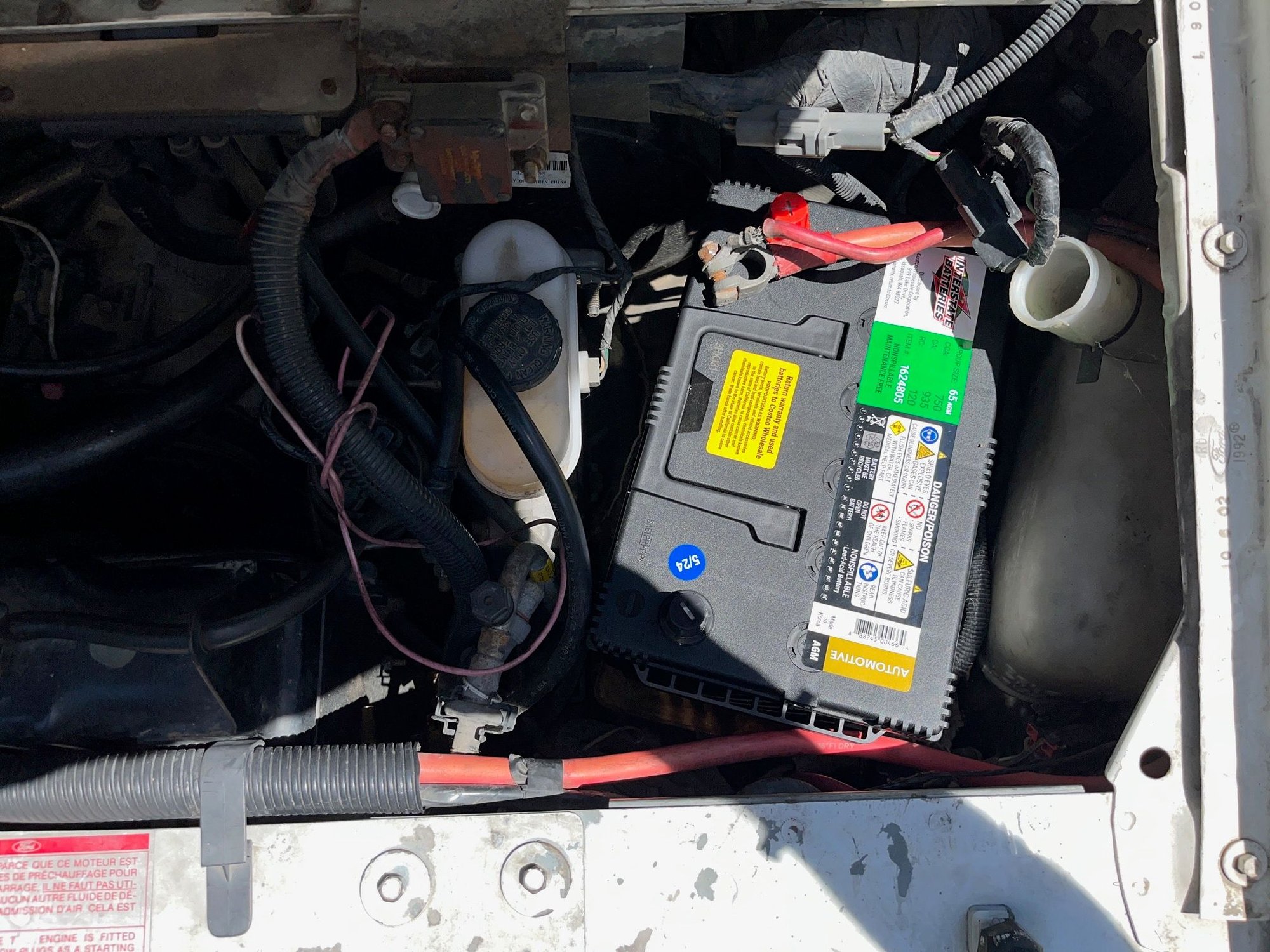 Group 50 Battery Replacement 1994 Ford E350 7.3L IDI (non-turbo) Diesel ...