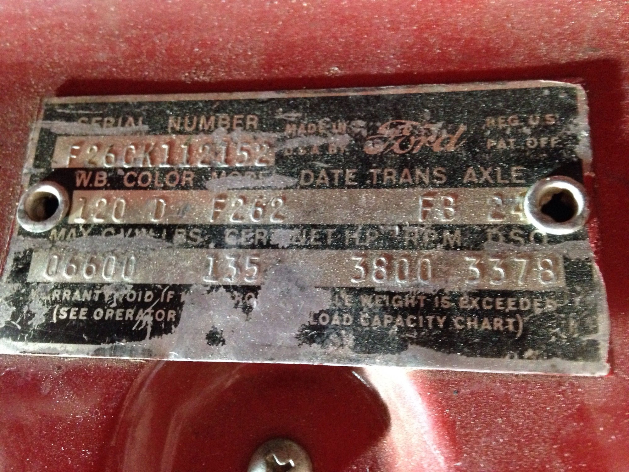 61 vin decode, one code needed - Ford Truck Enthusiasts Forums