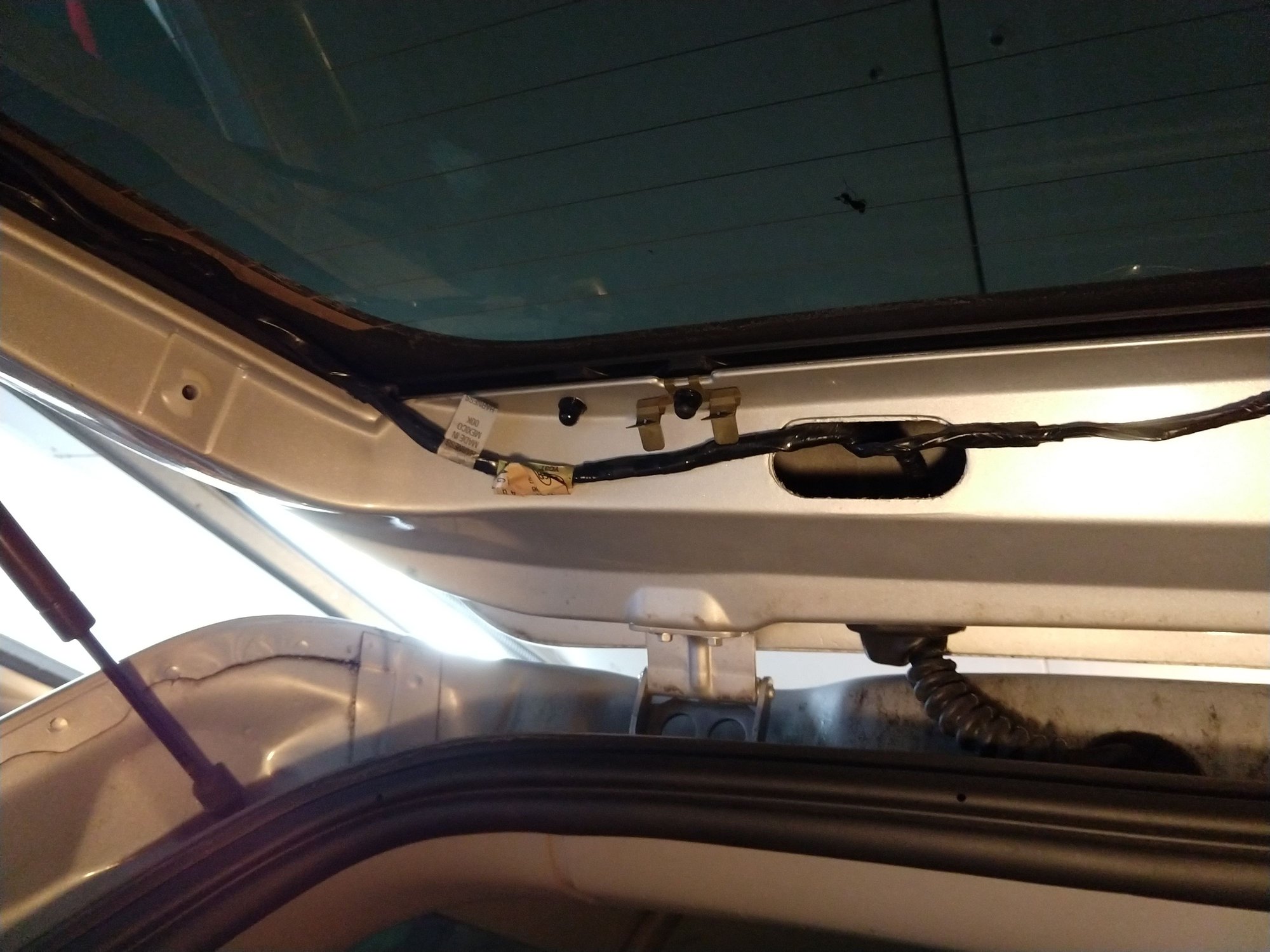 How to remove Excursion rear hatch trim and replace rear defroster tab ...