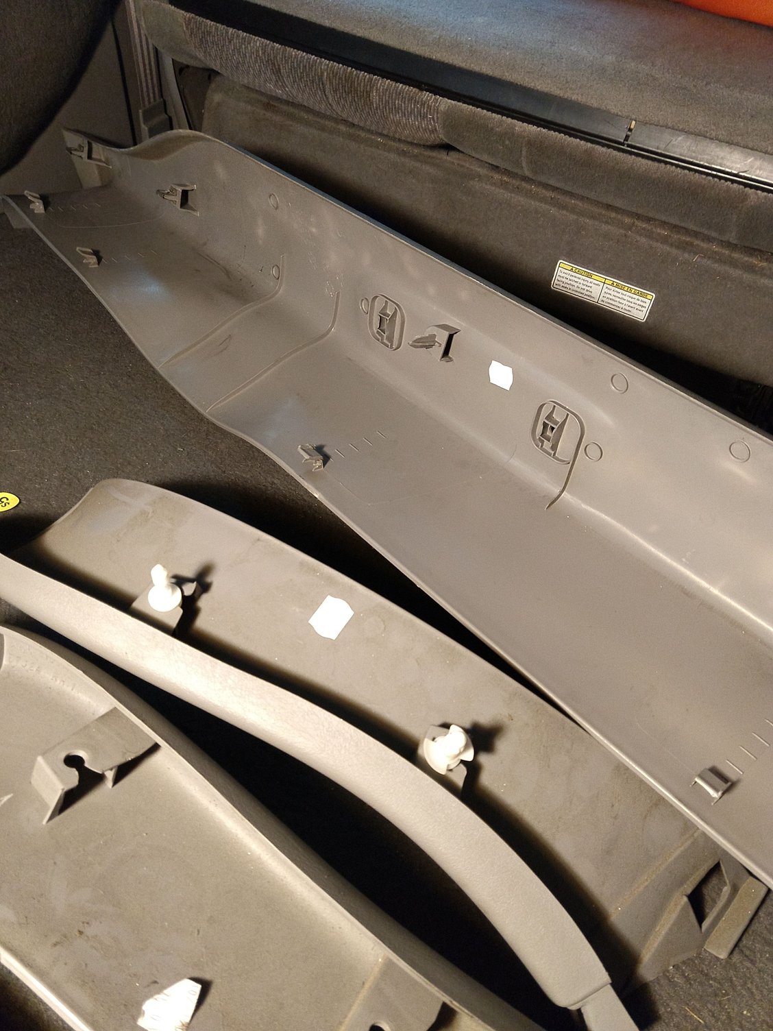 How to remove Excursion rear hatch trim and replace rear defroster tab ...