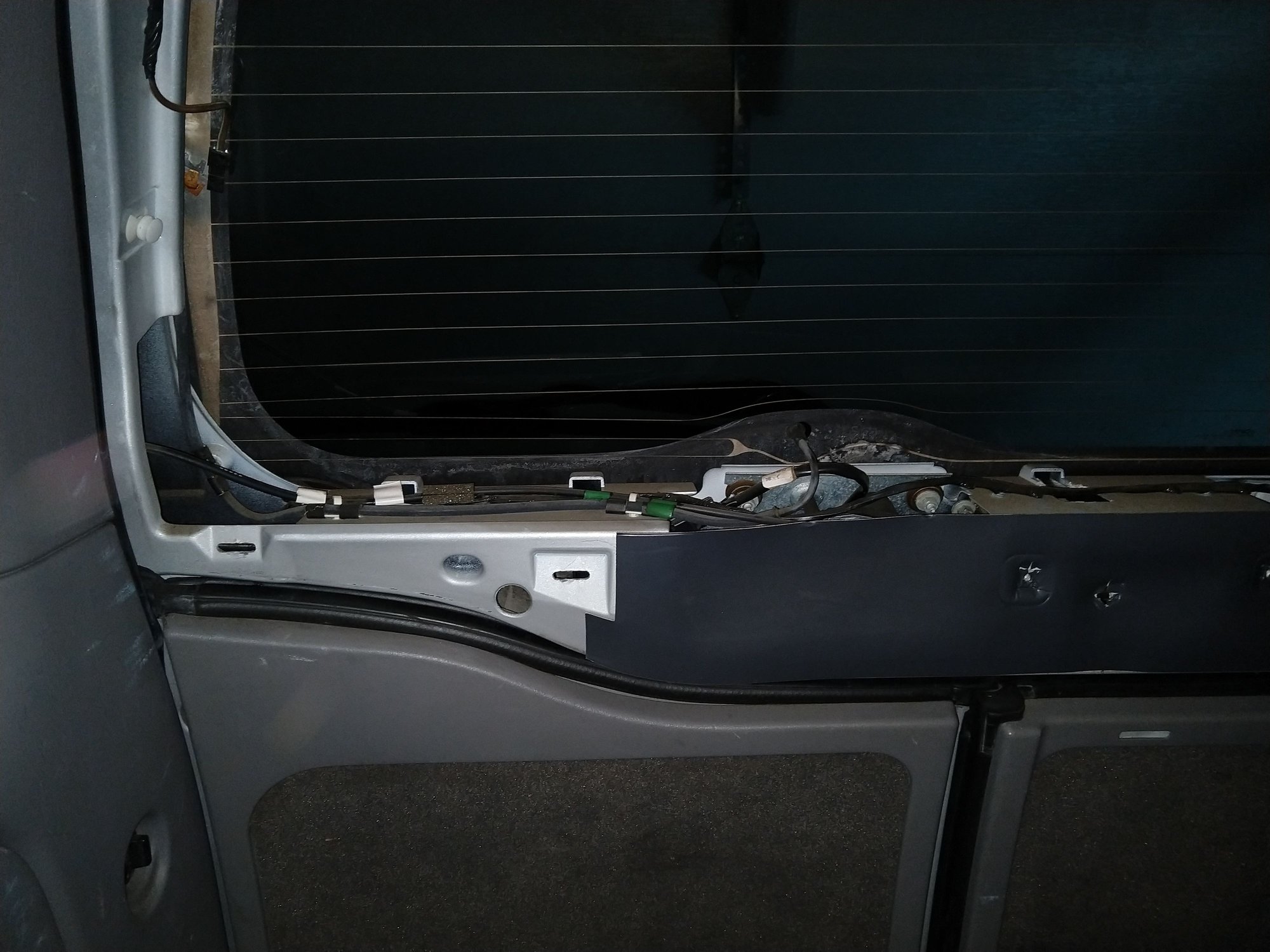 How to remove Excursion rear hatch trim and replace rear defroster tab ...