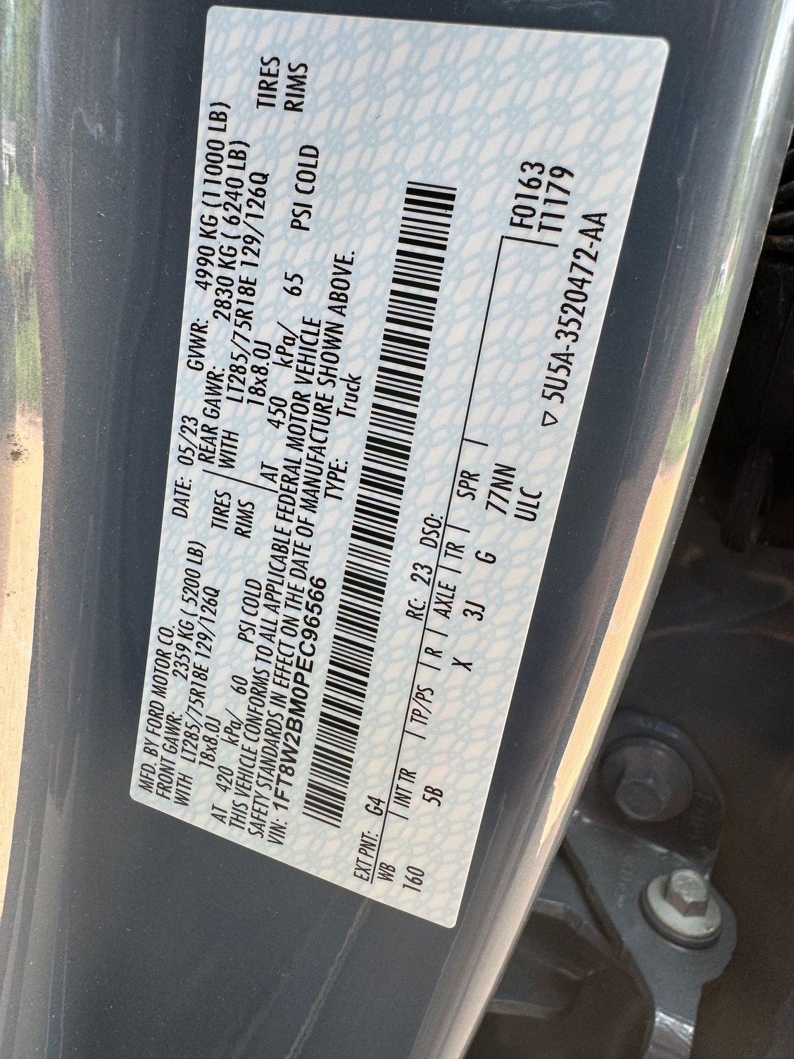 Overweight on steer axle - Ford Truck Enthusiasts Forums