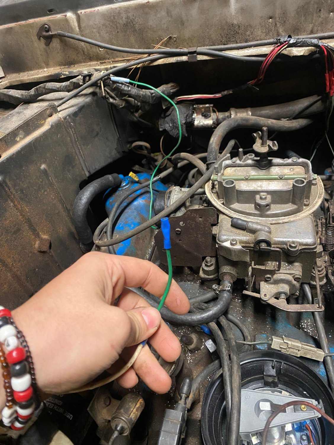 Electrical connections on/in the engine and engine bay. - Ford Truck ...