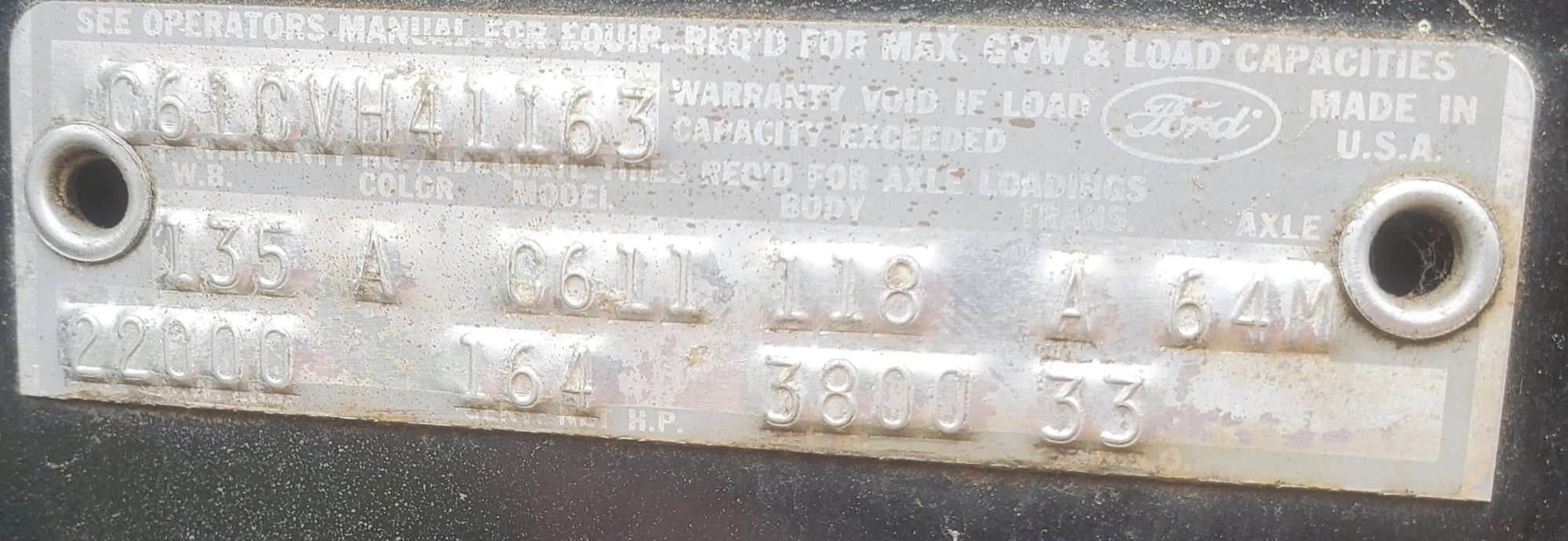 1970 Ford C600/1973 C750 decode - Ford Truck Enthusiasts Forums