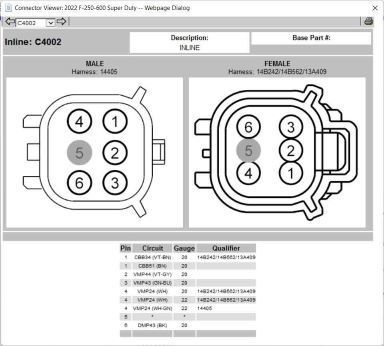 Tailgate Camera Pin Out 2019 F350 Pickup w/o 360 - Ford Truck ...