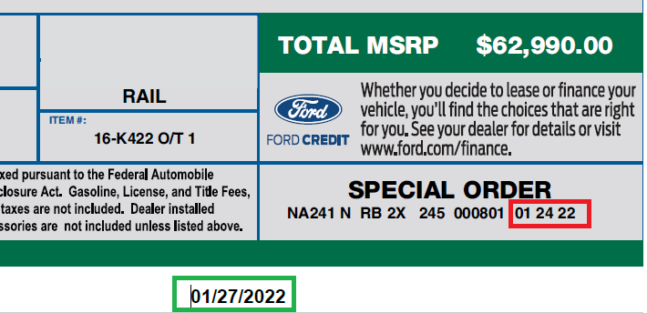 How Long Until Window Sticker Is Available? - Ford Truck Enthusiasts Forums
