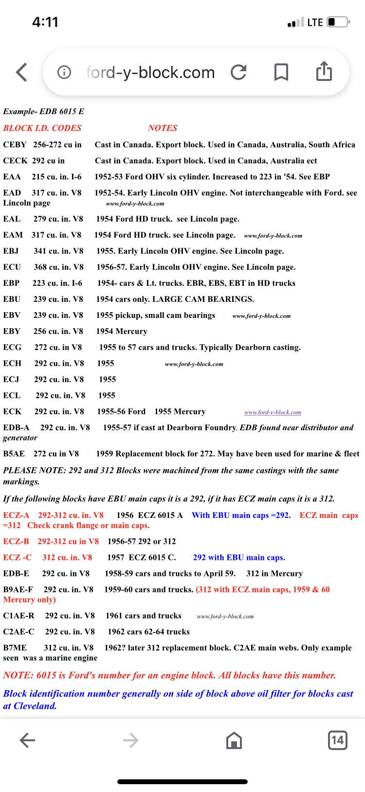 Y Block ID - see pics - Ford Truck Enthusiasts Forums