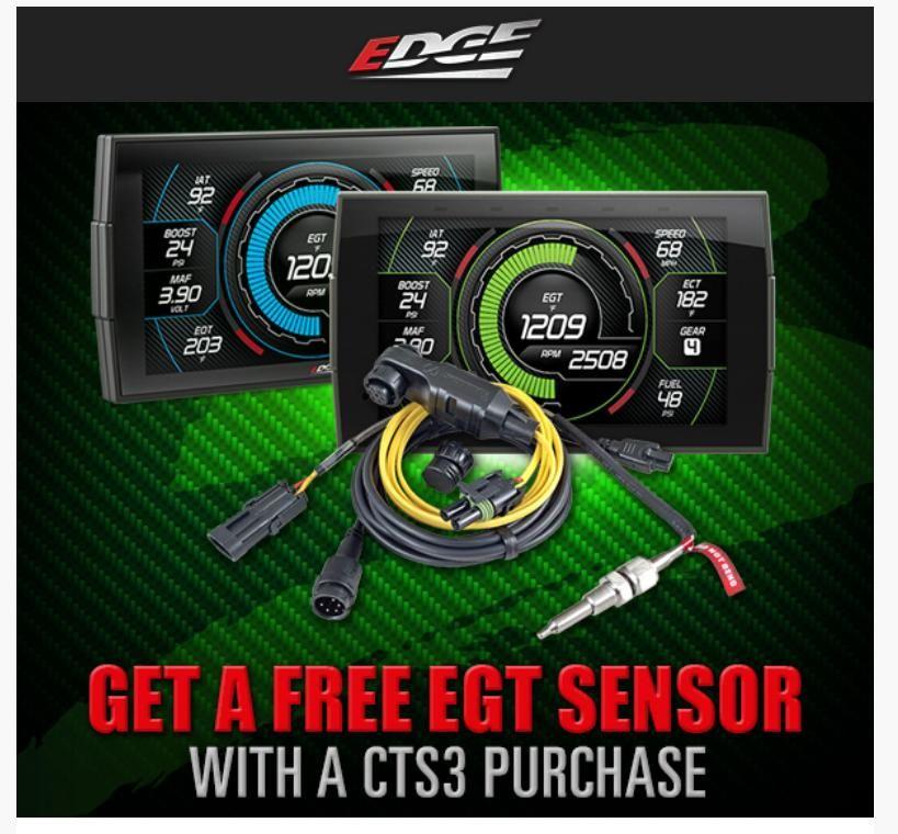 get a free EGT probe - if you buy the Edge CTS-3 - Ford Truck ...