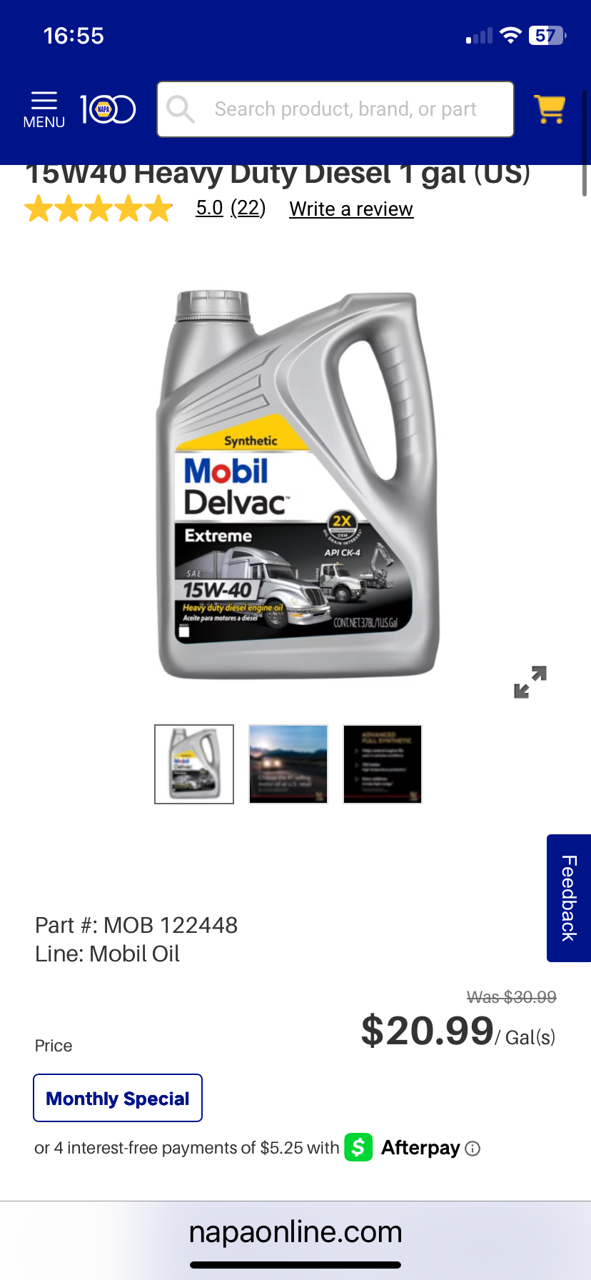 Napa sale Delvac extreme - Ford Truck Enthusiasts Forums