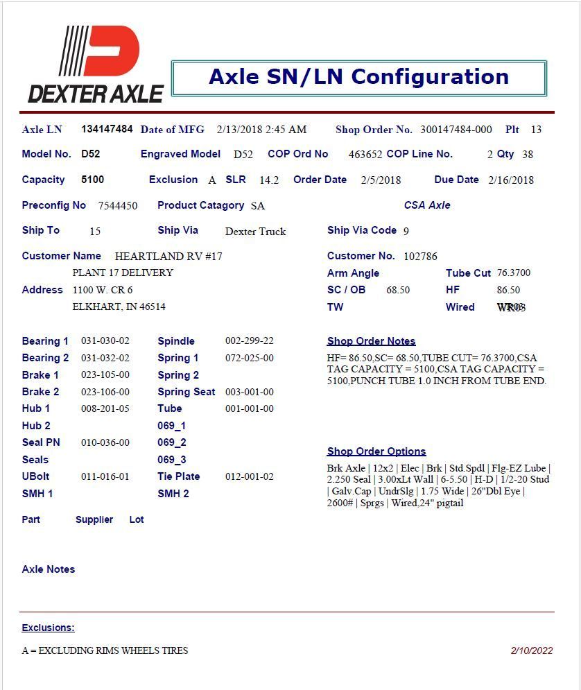 Dexter Axle, Endurance tires, and Tredit rims - Ford Truck Enthusiasts ...