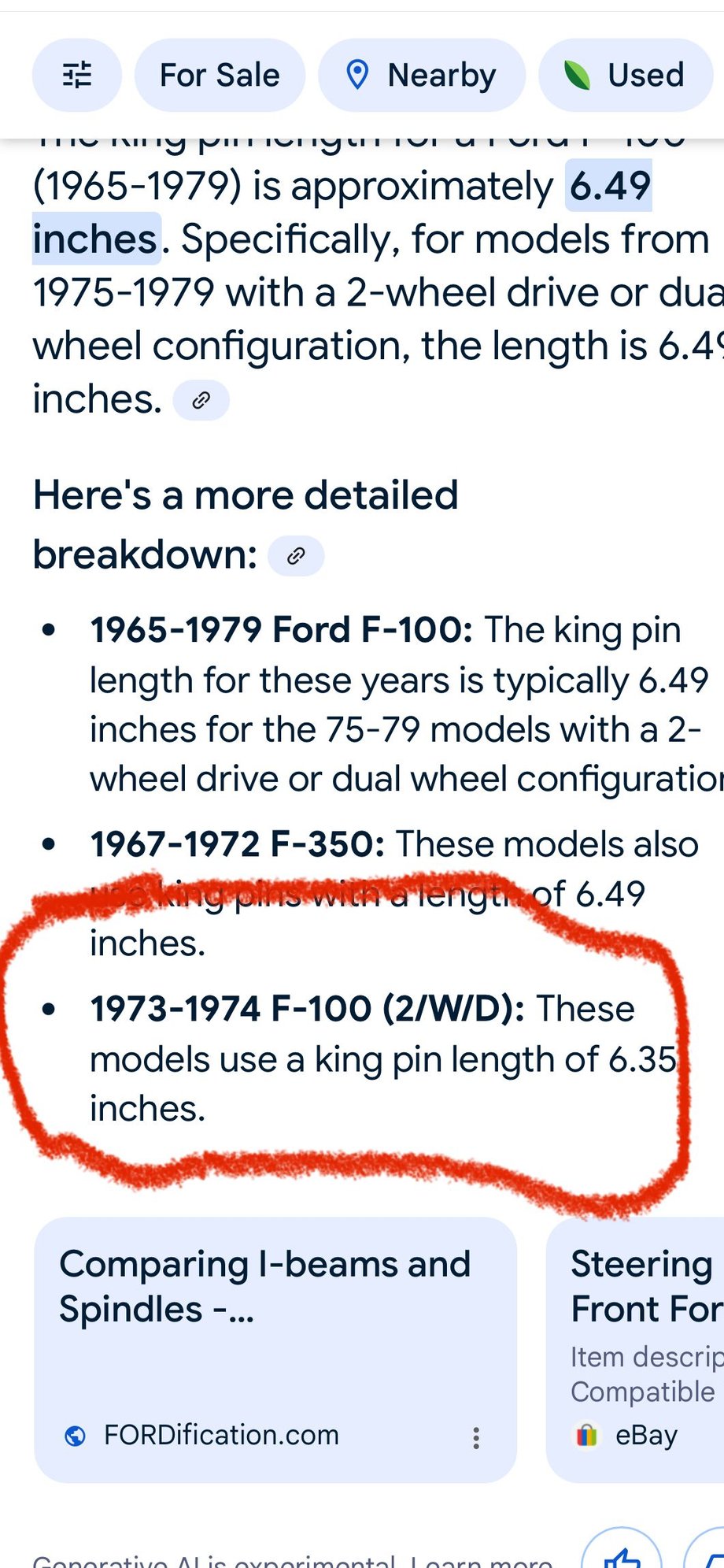 The tale of the 2 king pins - Ford Truck Enthusiasts Forums
