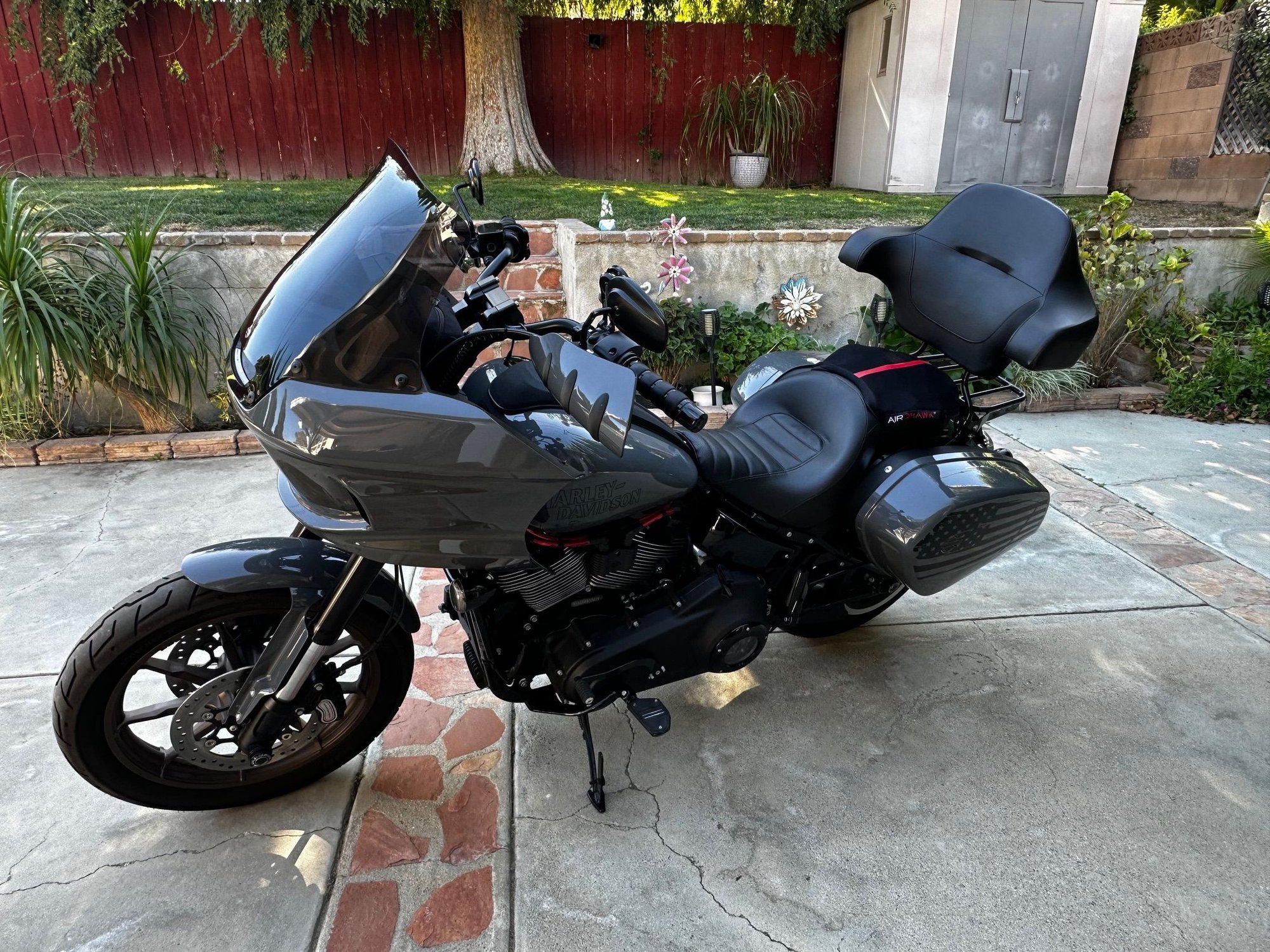 Wrap Around Backrest, Sissy Bar & Luggage Rack Harley Low Rider/Low ...