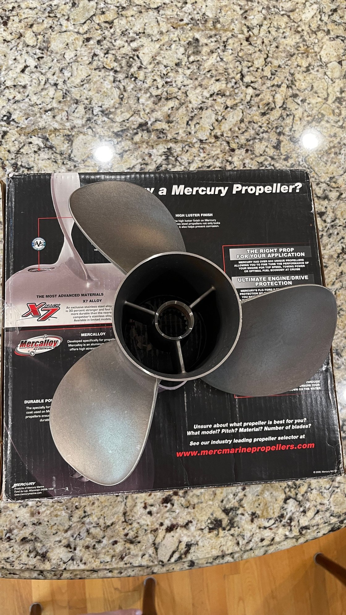 Mercury Bravo3 Propeller set 4x3 28P New - Offshoreonly.com