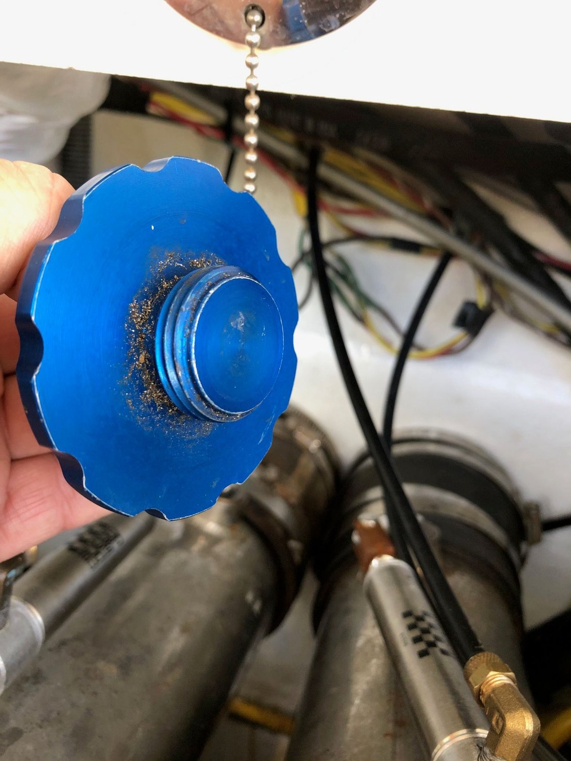 ISO motor flush billet cap - Offshoreonly.com