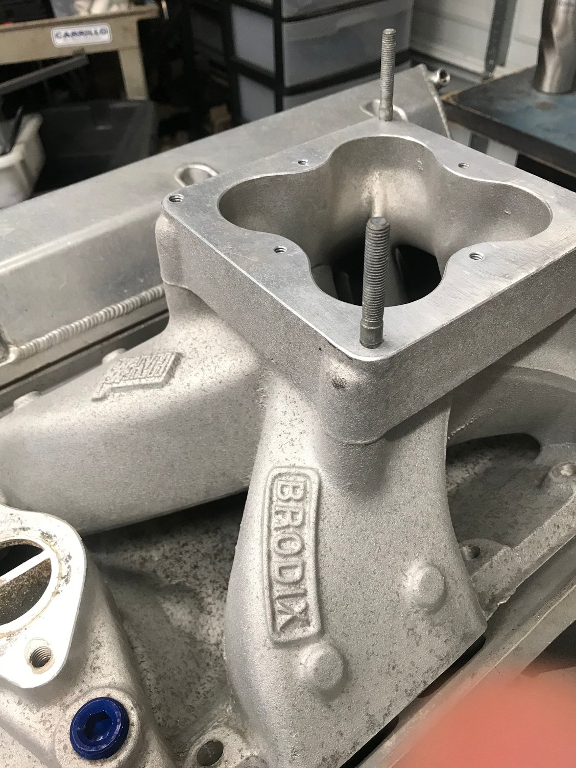 Brodix 2005 tall deck intake manifold fresh water only - Offshoreonly.com