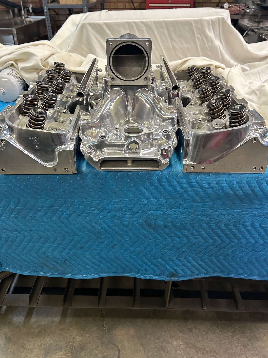 Carson Brummett prepared complete bbc top end for turbo motor ...