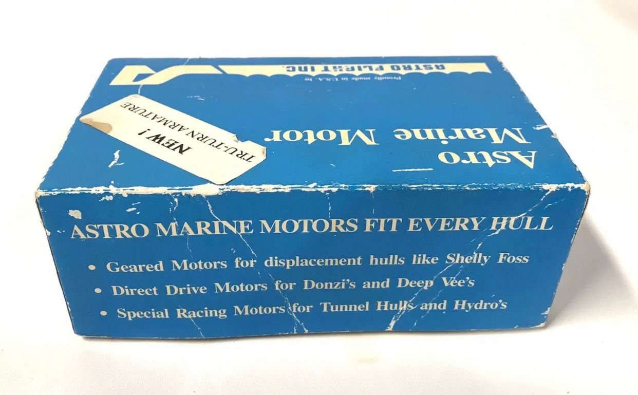 Vintage Astro Flight Cobalt 25 Marine Motor 5 Turn Brushed - R/C Tech ...
