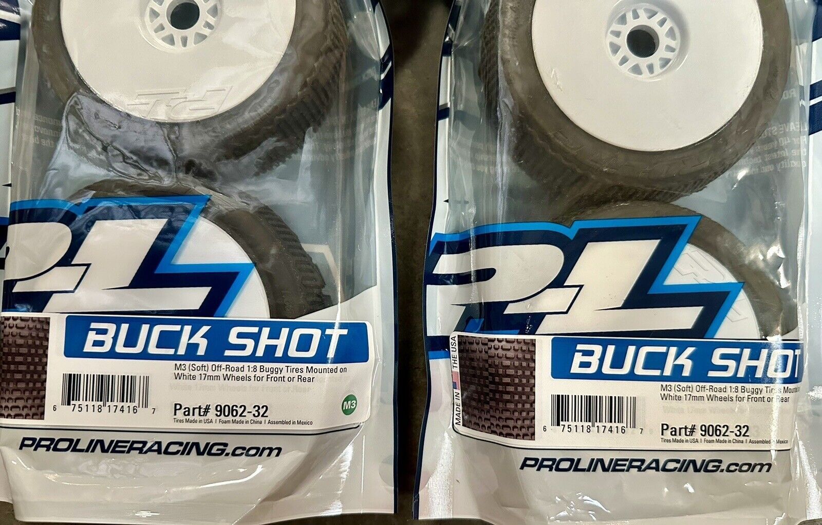 Proline Buckshot 1/8 Buggy Pre-Mounted Tires M3 - R/C Tech Forums