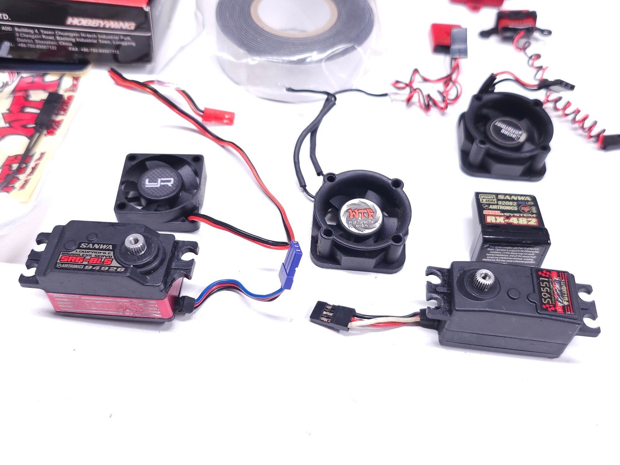 Sanwa Servo, my laps transponders, Sanwa receiver, motor fans, and EAM 4200 mah ULCG - R/C Tech ...