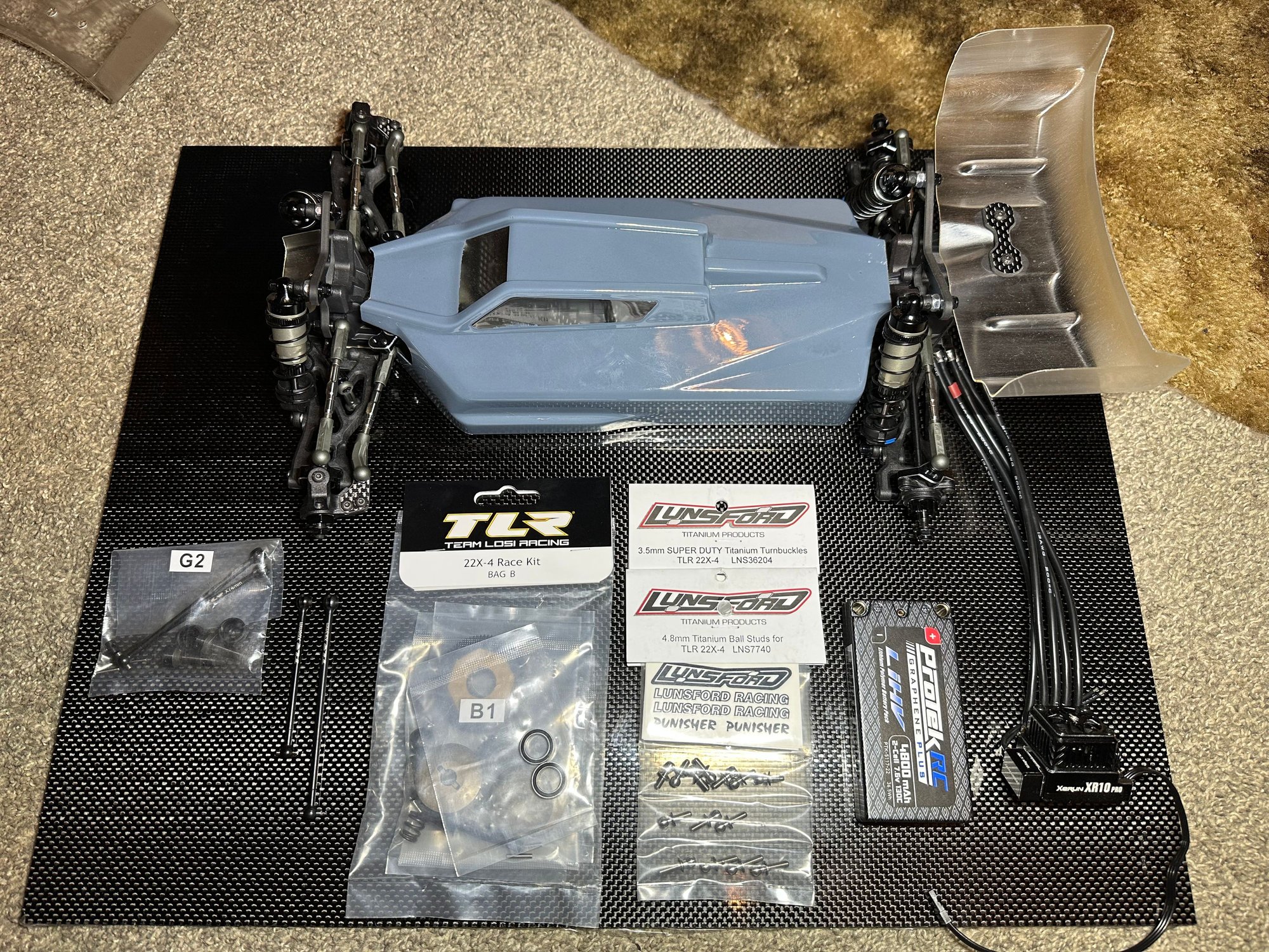 New TLR 22x-4 Elite Carpet Setup Hobbywing G2s 13.5t Combo Protek - R/C ...