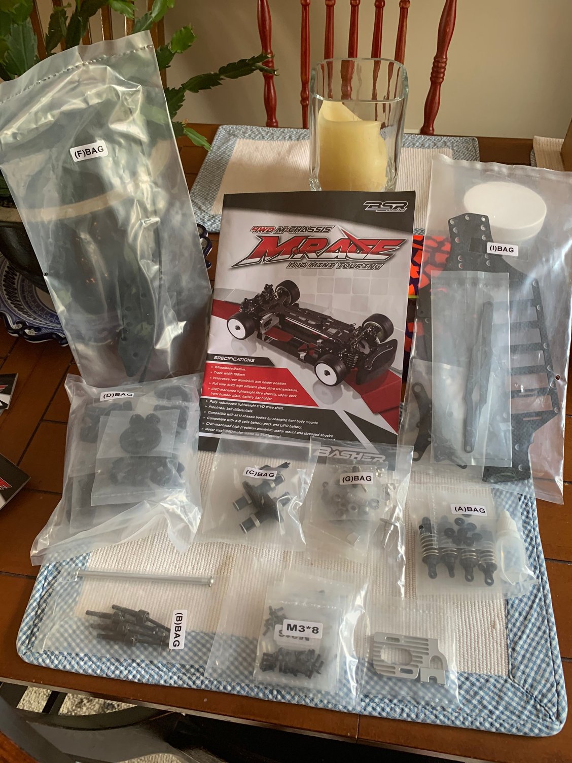 Basher BSR Racing M.RAGE 1/10 4WD M-Chassis (Un-Assembled Kit) - R/C ...